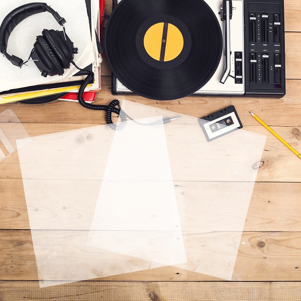 25 Pcs Self Adhesive Sleeves Vinyl Record Outer Covers Protector | eBay ...