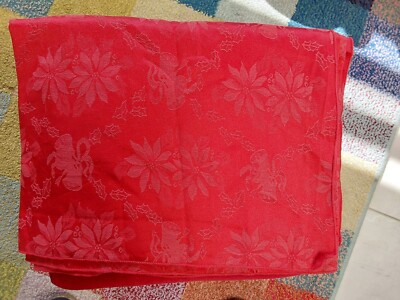 Red Brocade Christmas Cloth | eBay Australia