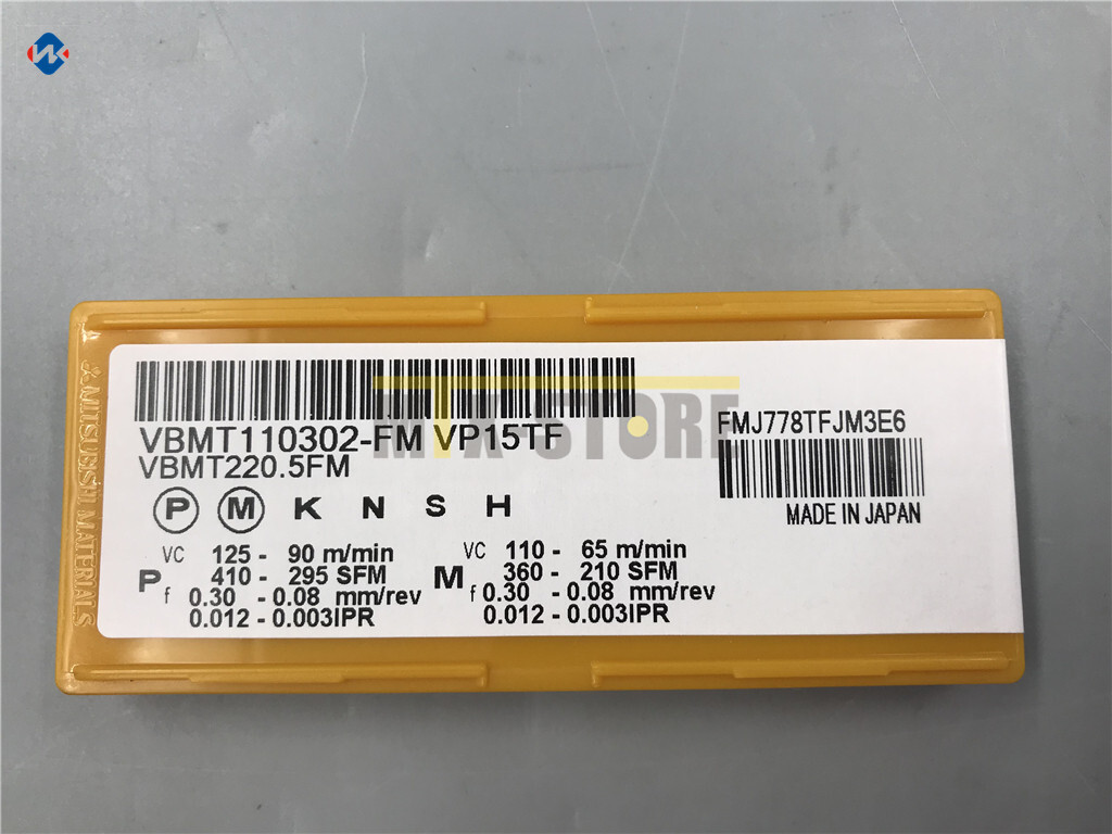 10pcs/box New Mitsubishi CNC Blade VBMT110302-FM VP15TF | eBay