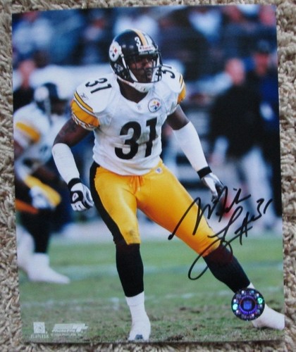 MIKE LOGAN AUTO SIGNED 8 x 10 PHOTO PITTSBURGH STEELERS RARE | eBay