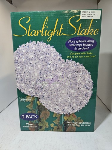 GE Holiday Classics 50×2 Light Super Sphere 6" Diameter Clear Indoor ...