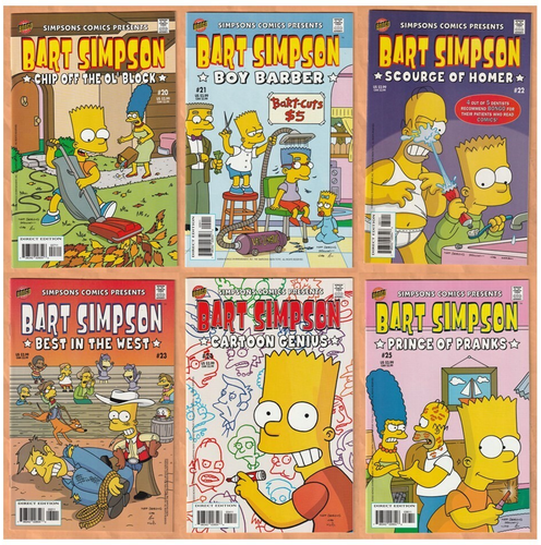 Bongo SIMPSONS COMICS PRESENTS BART SIMPSON No. 20 21 22 23 24 25 (2004 ...