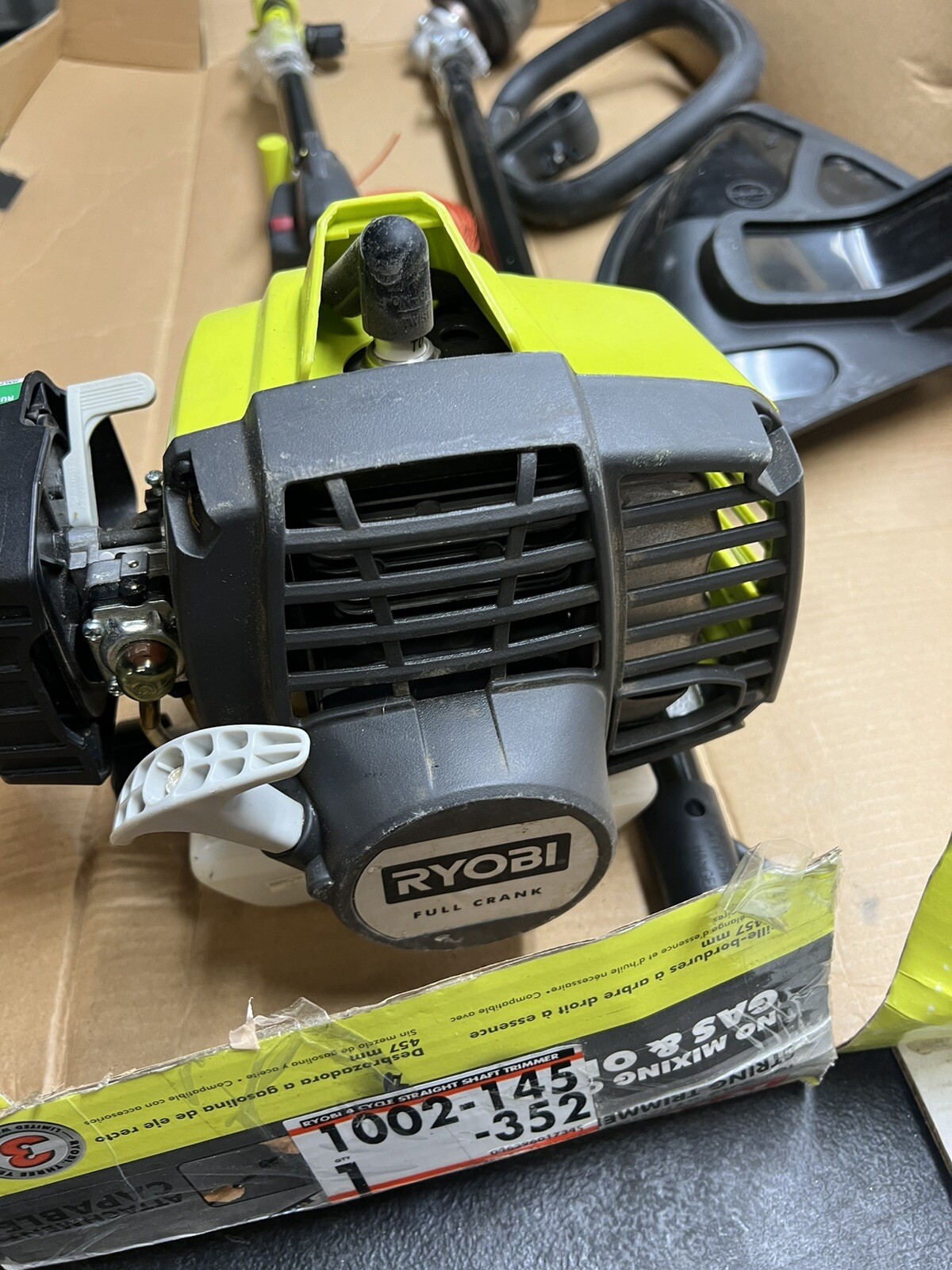 RYOBI 4-Stroke 30 cc Attachment Capable Straight Shaft Gas Trimmer,fast ...