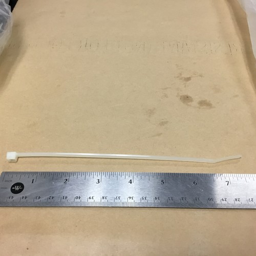 (100 PC) AVERY DENNISON MS3367-1-9 Cable Tie Nylon material White ...