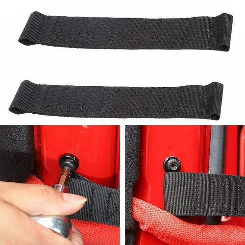 Nylon Heavy Duty Check Straps Set For For Jeep For Wranglers CJ YJ TJ ...