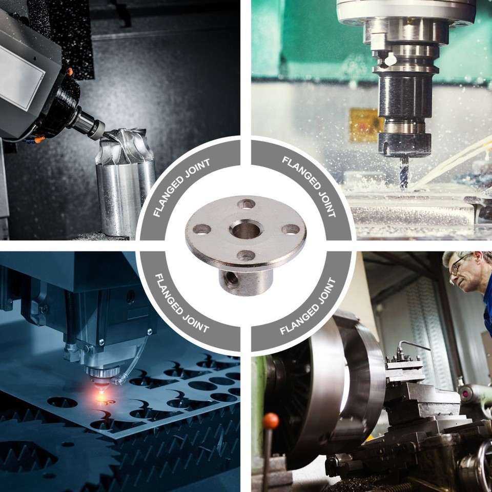 10 Pcs Motor Coupler Connector Flange Shaft Coupling Guide Bearing ...