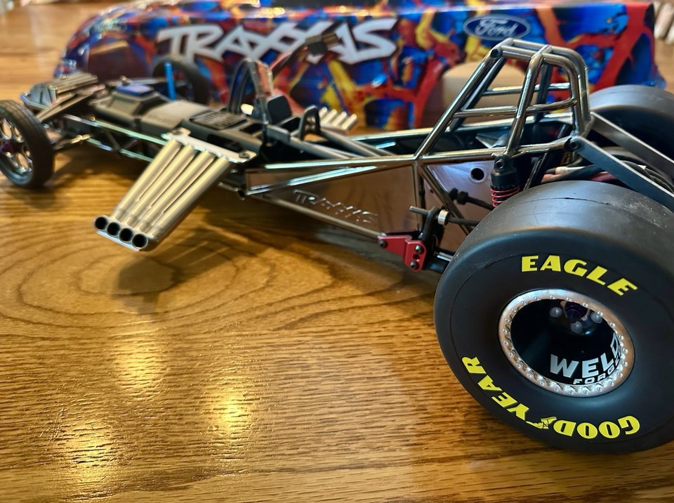 *ULTRA RARE* TRAXXAS FUNNY CAR NHRA DRAGSTER BRUSHLES WELD WHEELS NEW ...