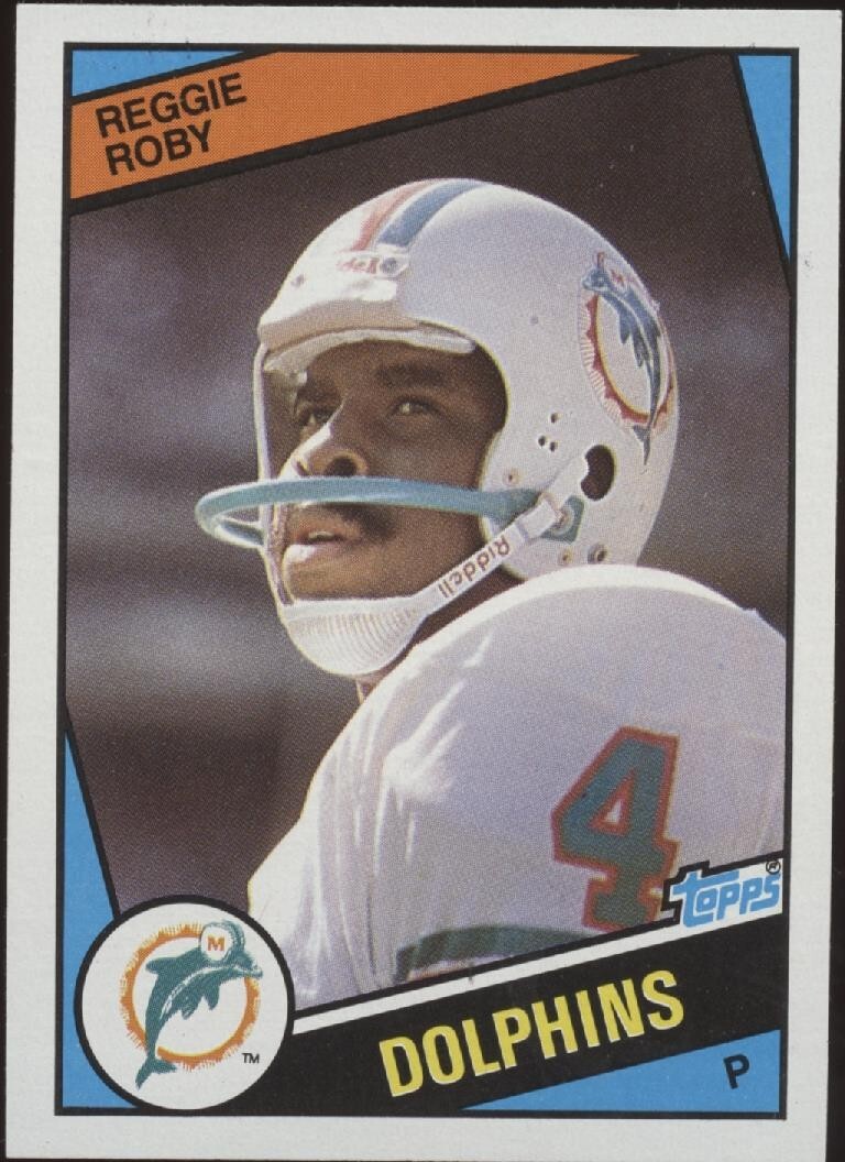 1984 Topps Football #127 Reggie Roby | eBay