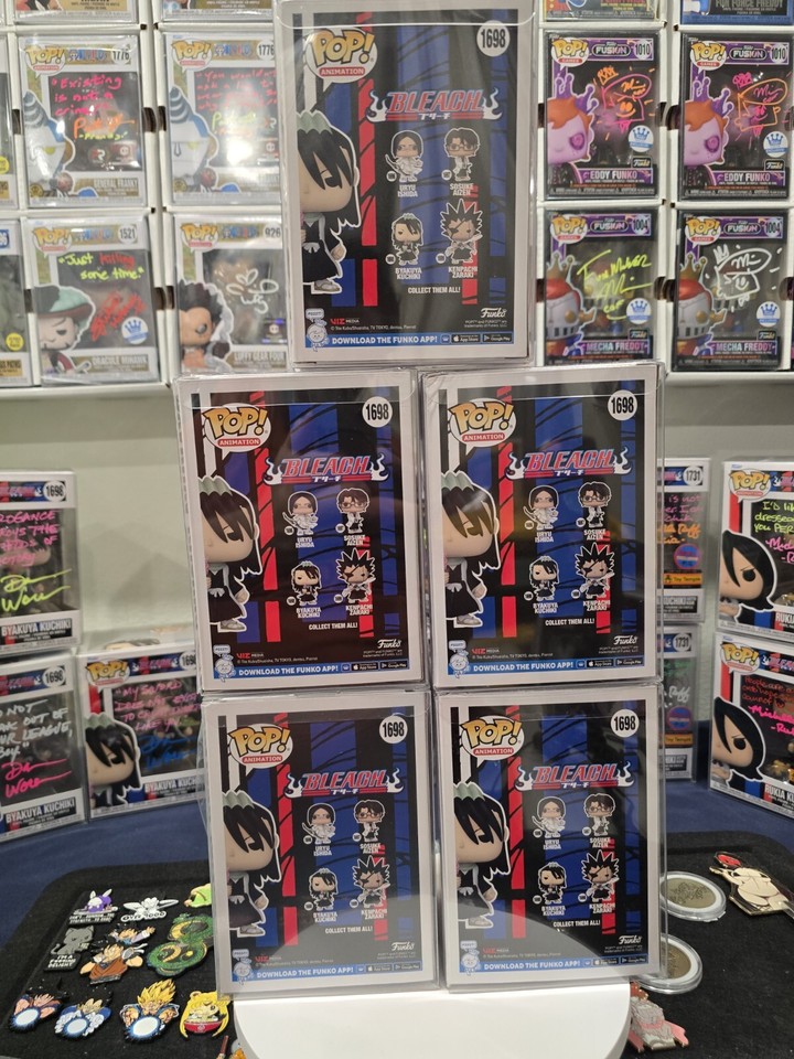 Funko Pop! Bleach 1698 Byakuya Kuchiki Signed by Dan Woren Read ...