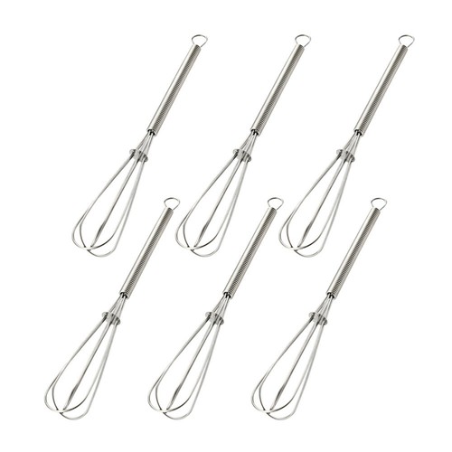 6 Pcs Whisk Egg Whisker Hand Push Flour Mixer Tool Kitchen Tools | eBay