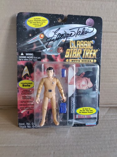 (Signed Rare)GEORGE TAKEI R Signed Autograph Classic STAR TREK Action ...