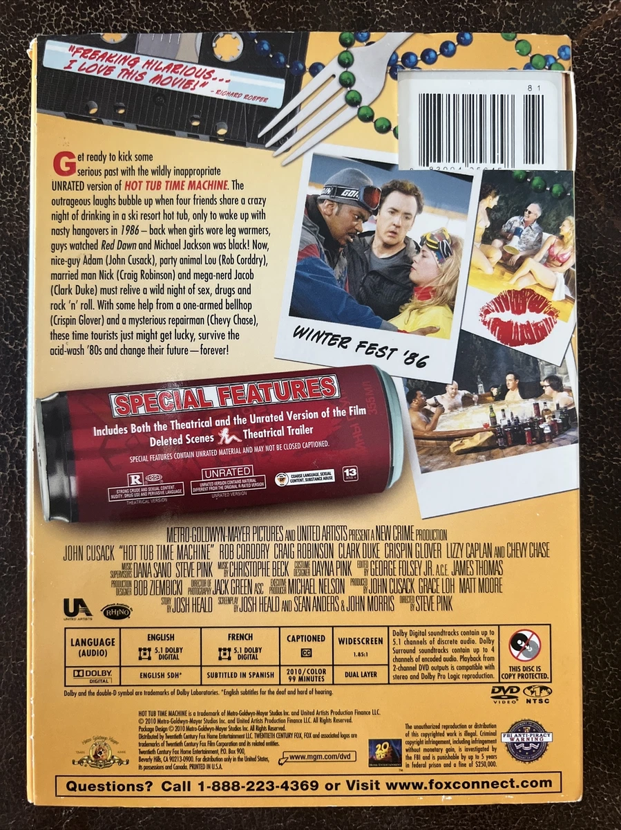 Hot Tub Time Machine Dvd Cover