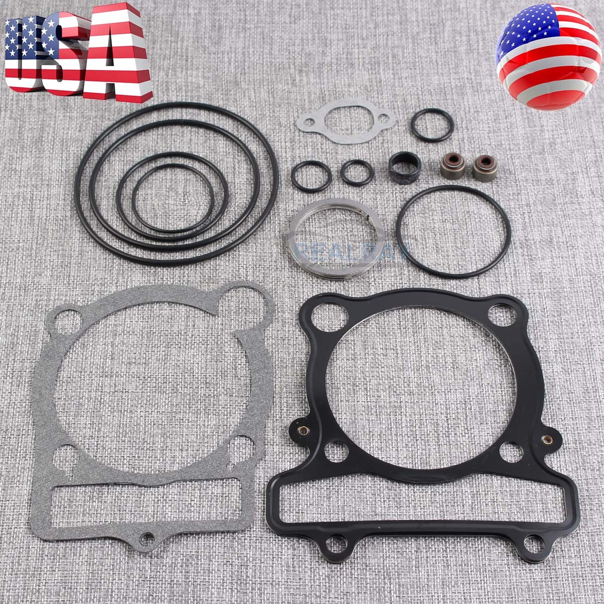 New Top End Head Gasket Kit for Yamaha Warrior 350 Raptor Big Bear ...