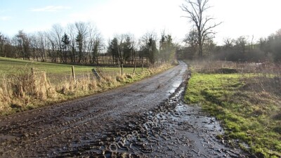 Photo 6x4 Farm road, Upper Carbarns Hareleeshill A farm access road ...