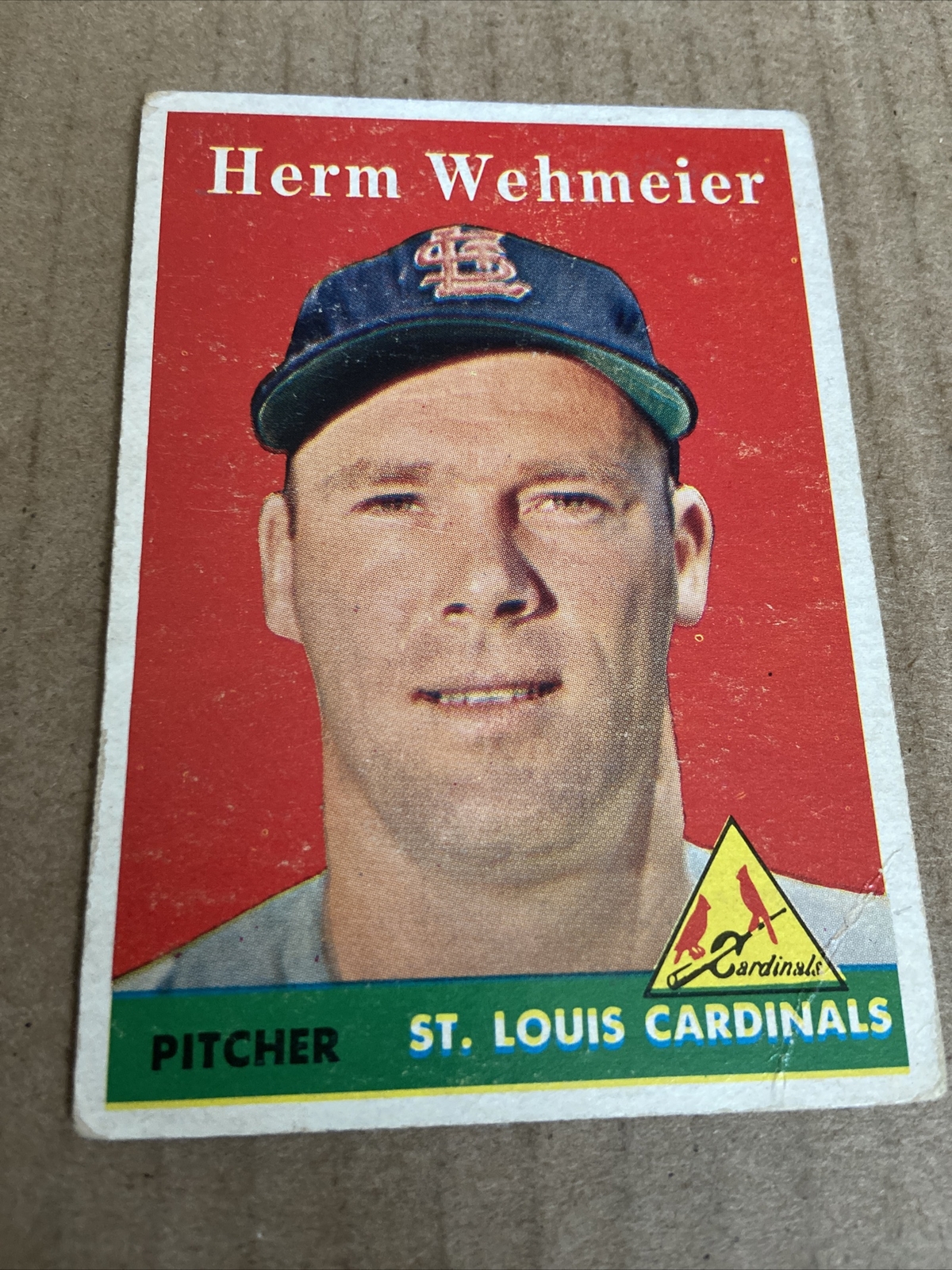 1958 Topps #248 Herm Wehmeier St Louis Cardinals Vintage Baseball Card ...