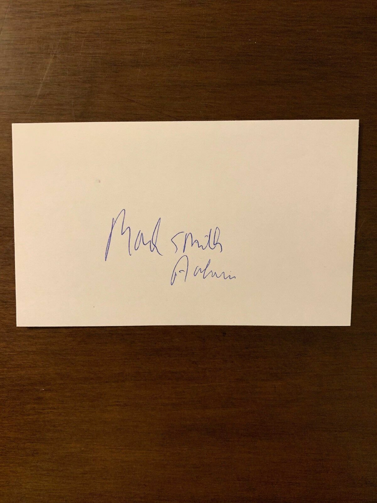 MARK SMITH - AUBURN FOOTBALL - AUTHENTIC AUTOGRAPH SIGNED - A8658 | eBay