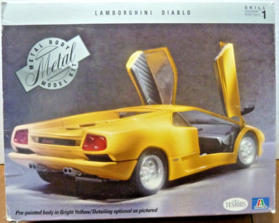 Testors Lamborghini Diablo Metal Body Model Kit Parts Missing | eBay