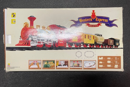 TRAIN SET: WESTERN EXPRESS SPIRIT OF STEAM LOCOMOTIVE, Light & Sound | eBay