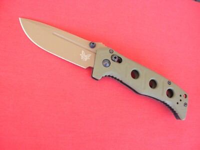 BENCHMADE 273FE-2 MINI ADAMS CPM-CRUWEAR SIBERT DESIGN GREEN HANDLES | eBay
