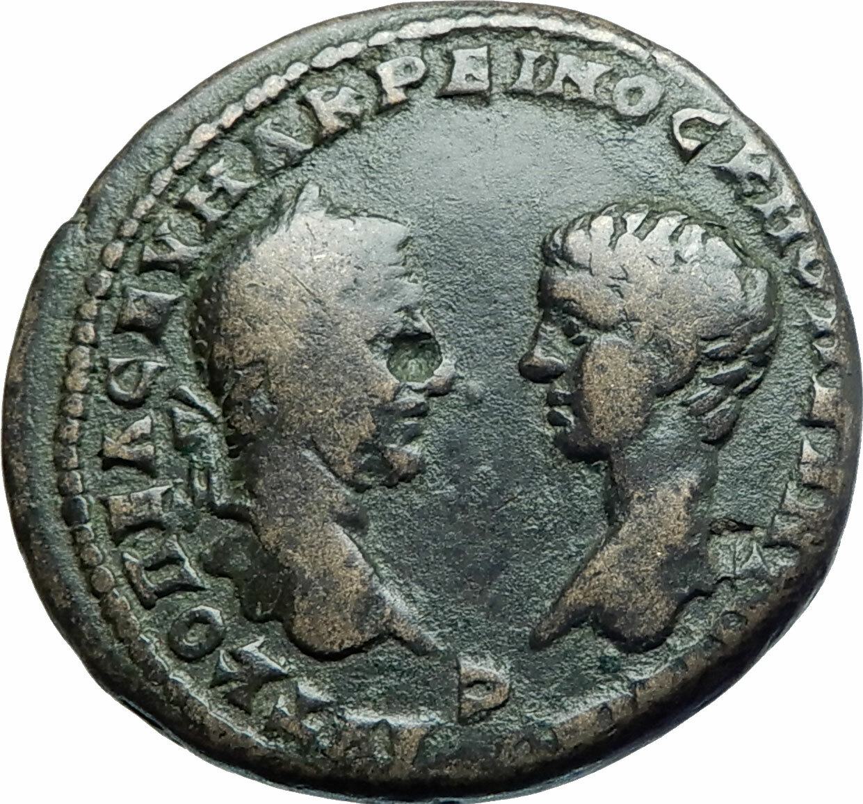 MACRINUS & SON DIADUMENIAN Ancient 217AD Marcianopolis Roman Coin ...