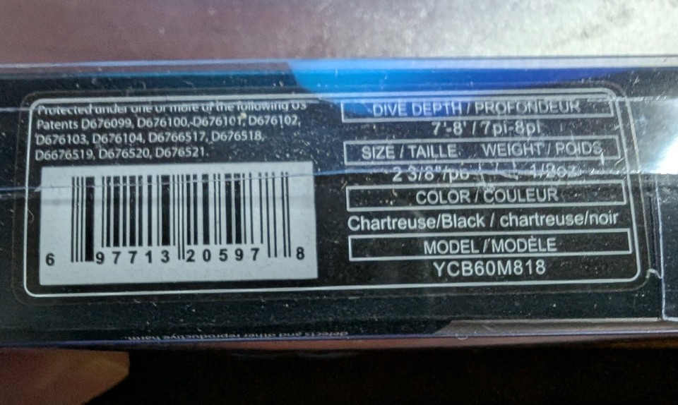 Live Target BaitBall Yearling Crankbait – Chartreuse/Black – 2-3/8" – 7 ...