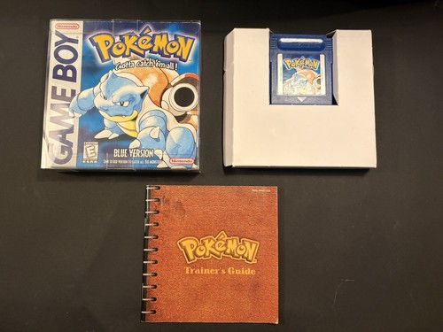 AUTHENTIC Pokemon Blue Version Nintendo Game Boy in BOX *NEW SAVE ...