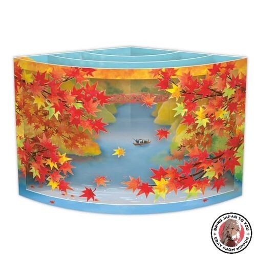 NEW Autumn Card Curved Autumn Leaves DAR-836-078 3D Pop-Up Multipurpose ...