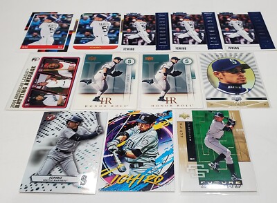 (12) ICHIRO SUZUKI Lot 2003-2023 Topps Pristine Fire Upper Deck Donruss ...