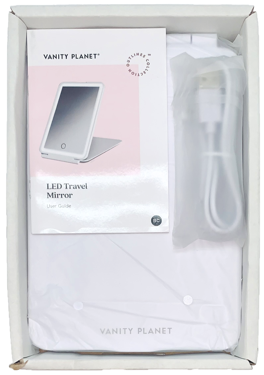 Vanity Planet LED Travel Hand-Free Makeup Mini Mirror Touch Sensor ...