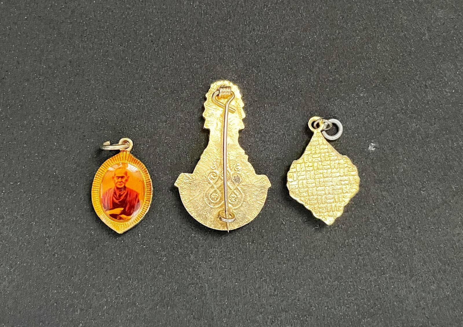 3x King Rama 5 Chulalongkorn Siam and King Rama 9 Bhumibol Thai Locket ...