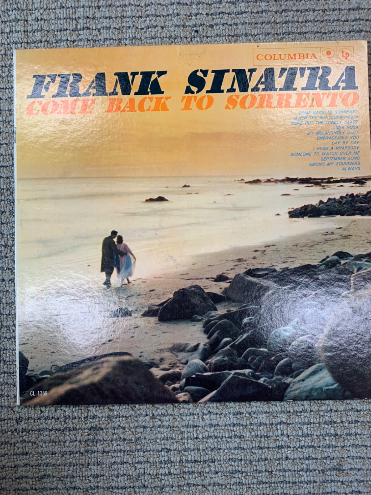 FRANK SINATRA "COME BACK TO SORRENTO" ORIGINAL VINYL LP, COLUBIA 6 EYE ...