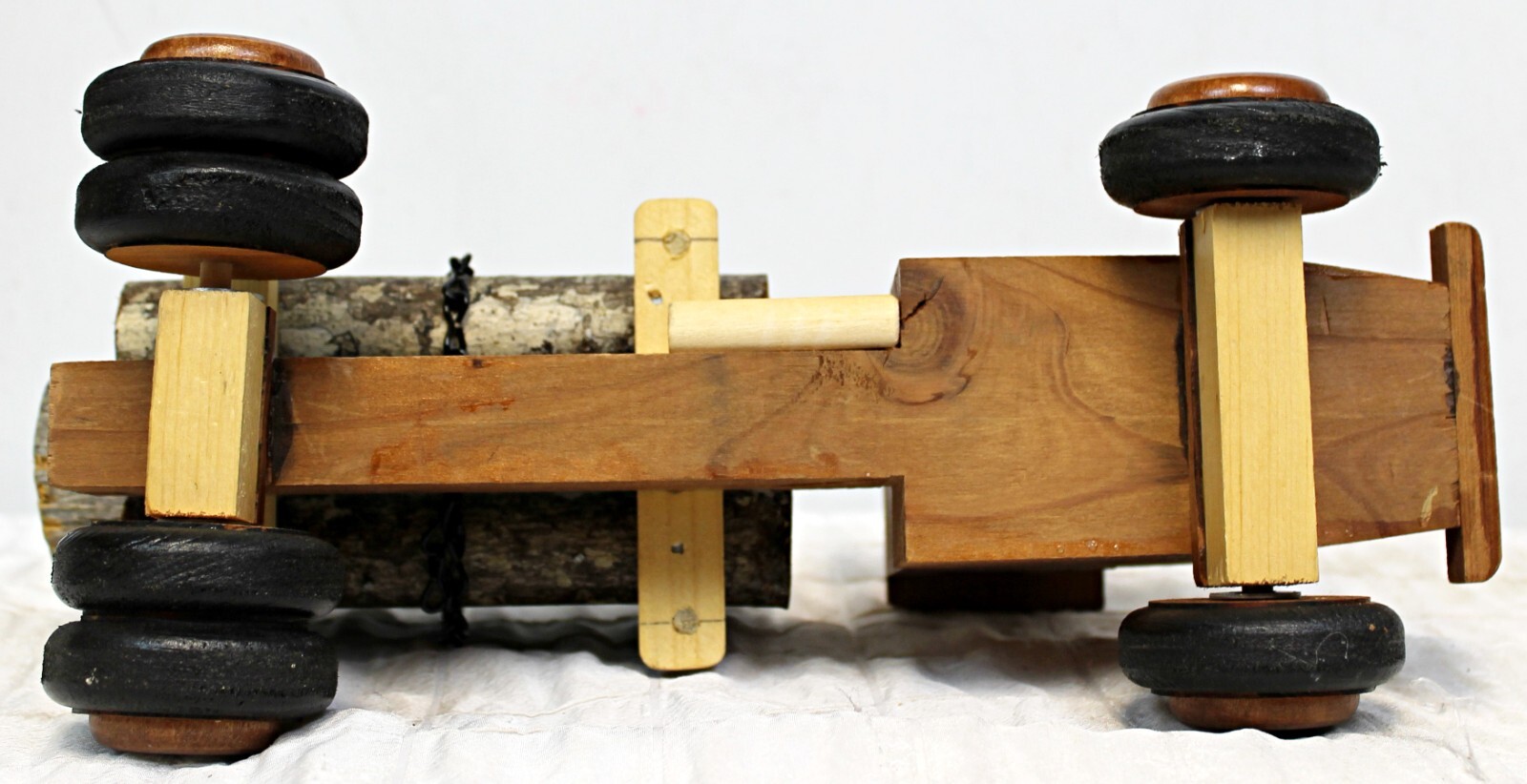 Brown Wooden Logging Truck Toy Moving Wheels 7 x 12 x 5 inch | eBay