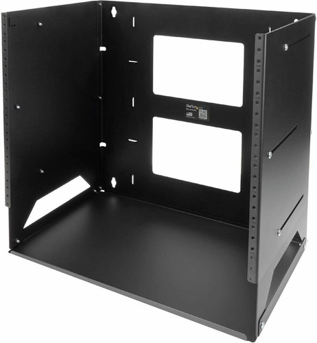 StarTech 2-Post 8U Wall-Mount Server Rack with Shelf and Adjust Depth ...