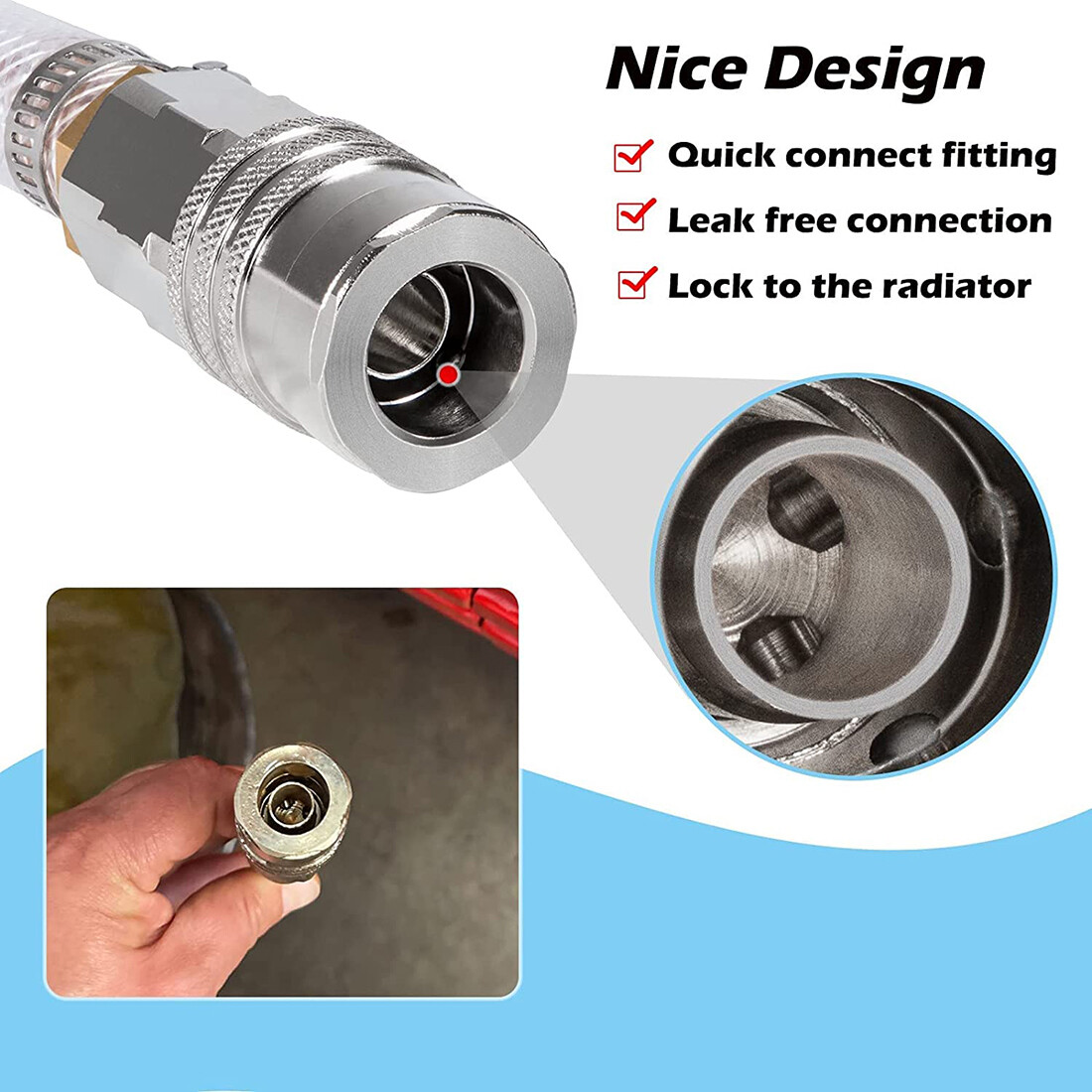 Quick Fit Radiator Adaptor Coolant Drain Hose For Volvo Mack Trucks Bus ...