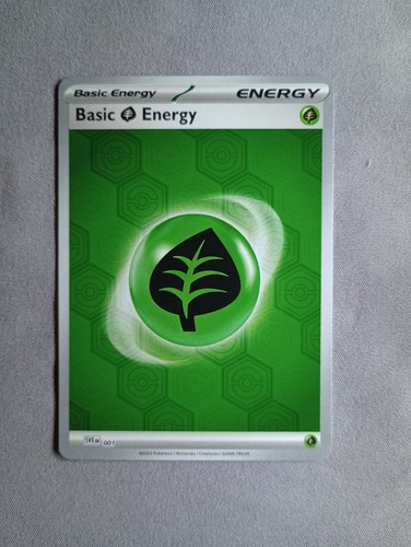 Reverse Holo Grass Energy Shrouded Fable SVE EN 001 English Pokemon ...