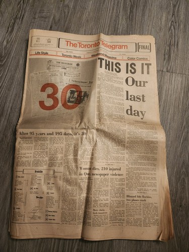 Toronto Telegram Newspaper - Nov. 25 1963 – The Last Farewell | eBay