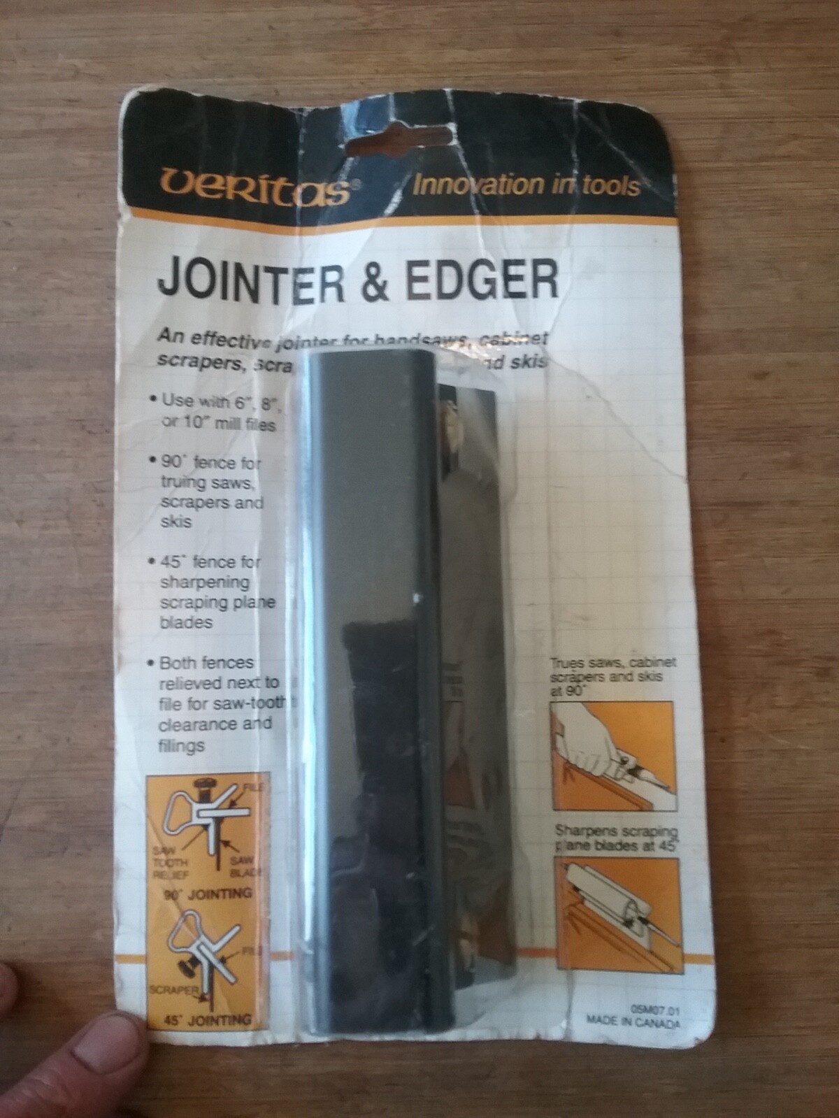 VERITAS JOINTER & EDGER New in Package Carpentry Woodworking NOS