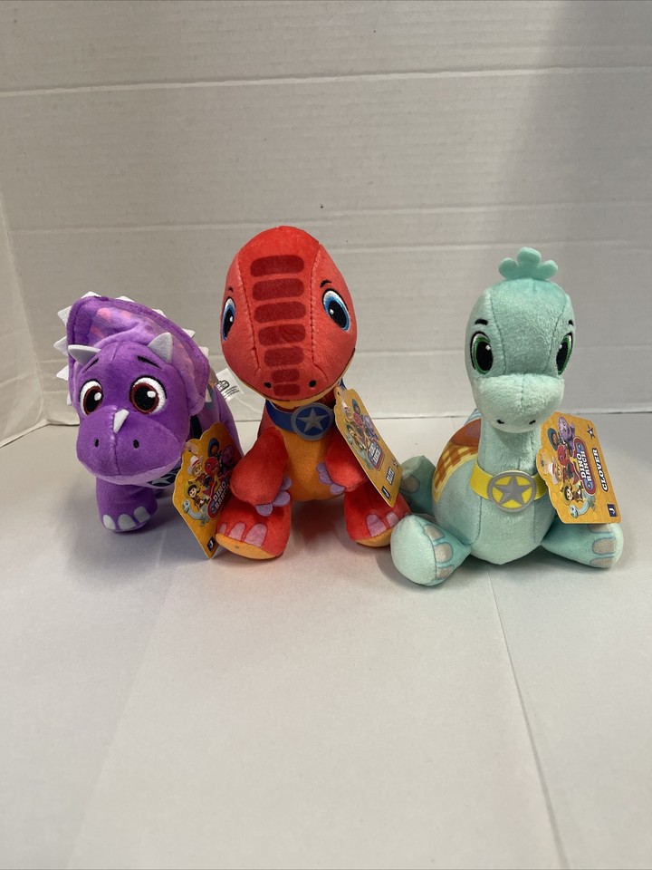 Lot of 3 Dino Ranch Blitz Tango Clover Dinosaur Plush Set Stuffed ...