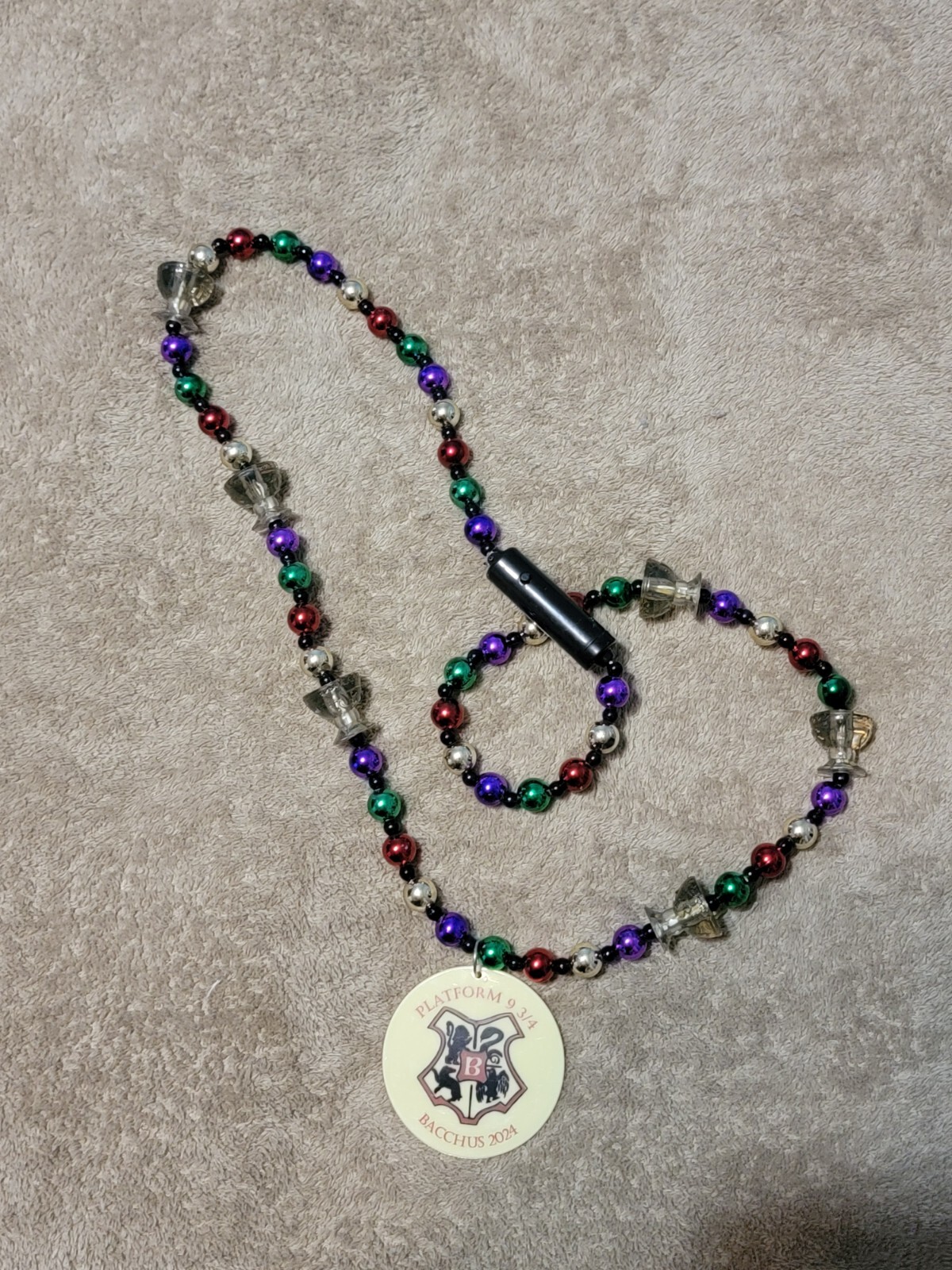 2024 Mardi Gras Krewe Of Bacchus Float Bead Platform 93/4 "Harry Potter ...