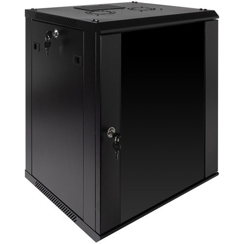 NavePoint 12U Server Rack Enclosure with Glass Door, Cooling Fan, Locks ...