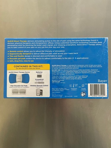 NEW Aleve Direct Therapy Tens Device Wireless Remote Included Pain ...