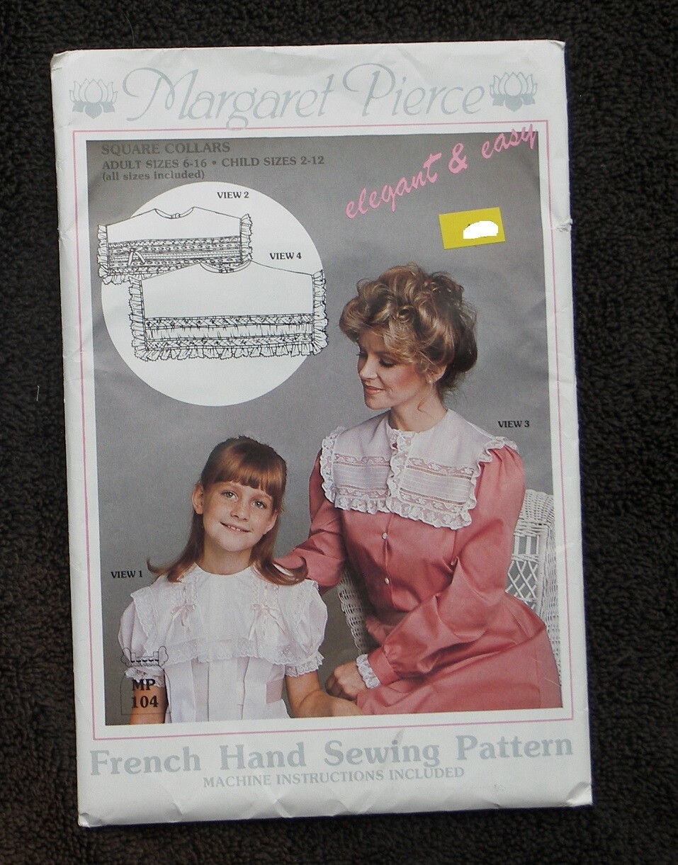 Square Collars Smocking French Hand Sewing Pattern Margaret Pierce ...