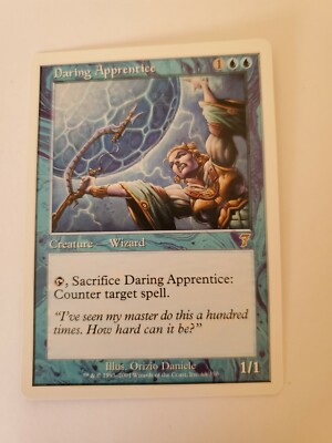 MTG Daring Apprentice (7th Edition/Blue/R) - BGM | eBay
