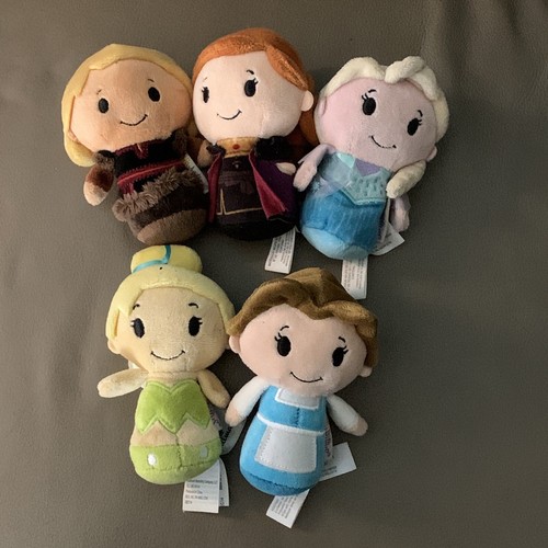 Hallmark Itty Bittys Walt Disney FROZEN TinkerBell Belle 4" Plush LOT ...