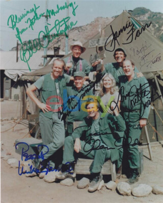 MASH Cast Photo 8x10 Autographed Signed reprint | eBay