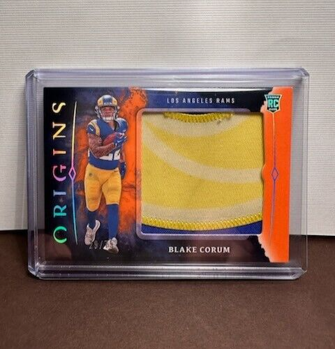 2024 Panini Origins Blake Corum Los Angeles Rams Jumbo Patch Rookie ...