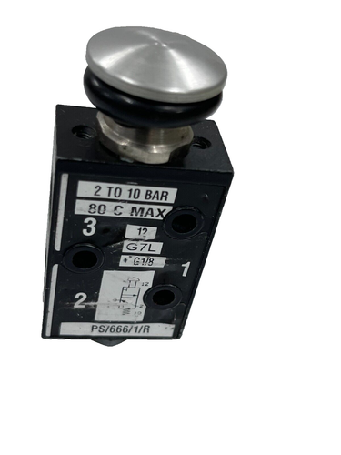 NORGREN PS/666/1/R 3/2 Way G1/8" Manual Push button Valve | eBay