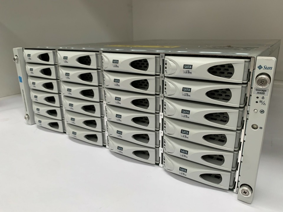 Sun Storage J4400 24TB Storage Array w/ 2x Controller Modules & 2x PSU ...