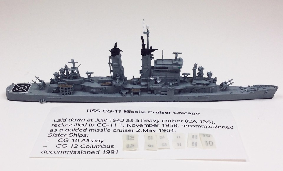 Neptun 2338 US Cruiser Chicago 1/1250 Scale Model Ship | eBay
