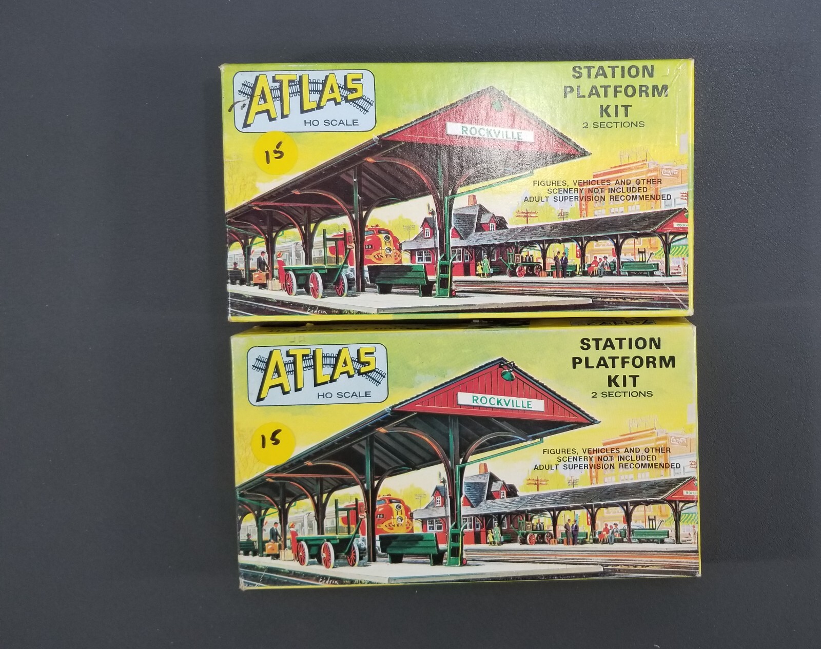 VTG ATLAS HO SCALE STATION PLATFORM KIT LOT OF 2 UNASSEMBLED | eBay